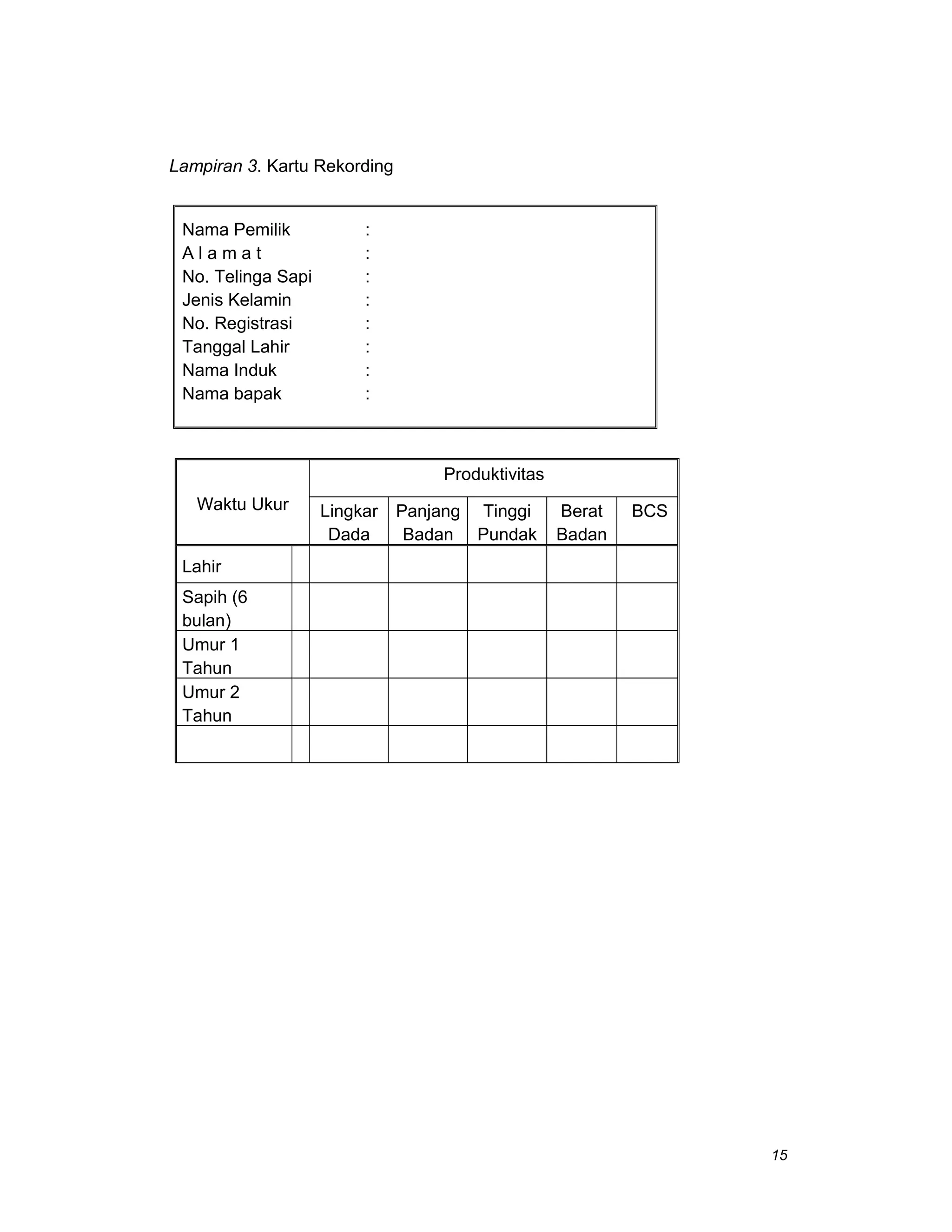 Pedoman Teknik Pemeliharaan ternak Sapi potong | PDF