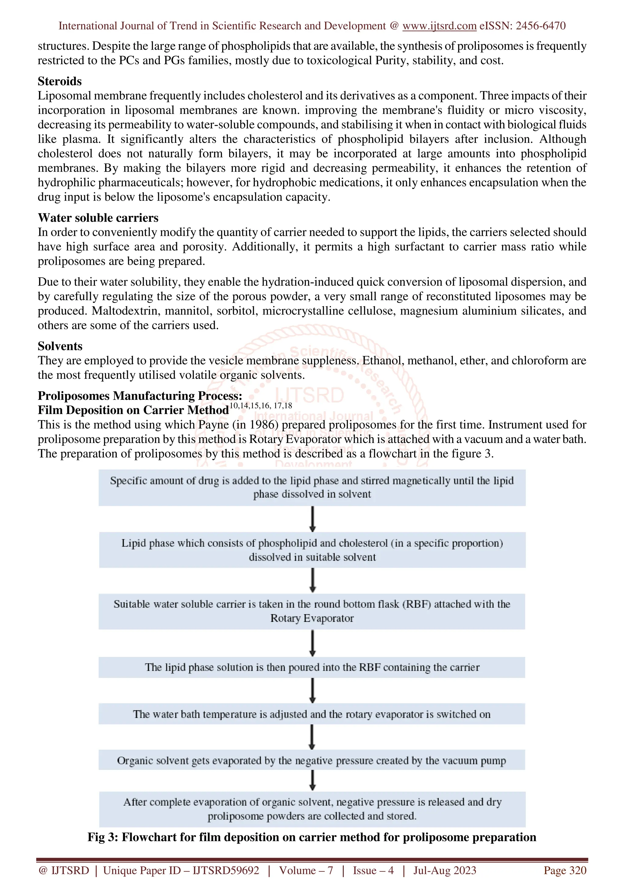 Proliposomal Drug Delivery System An Updated Review | PDF