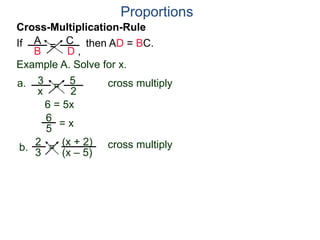 Proportion Examples Math