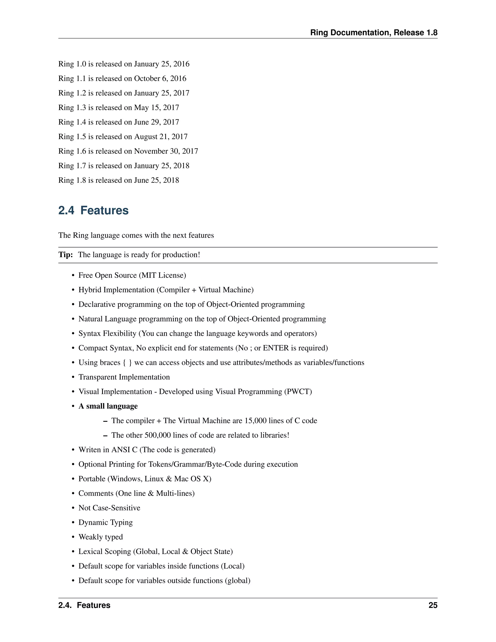 The Ring programming language version 1.8 book - Part 6 of 202 | PDF
