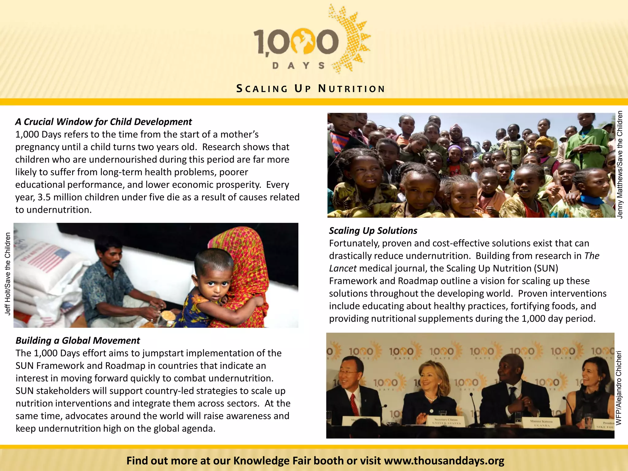 1,000 Days and Scaling Up Nutrition | PDF