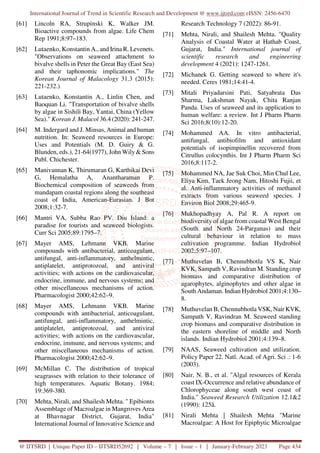 Seaweed in Marine Ecosystem A Review | PDF