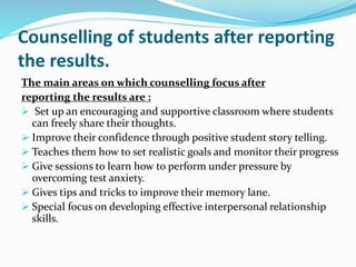 Counselling of Students After Reporting The Results | PPTX