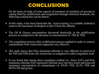 Treatment of Industrial Oily Waste Water | PPTX