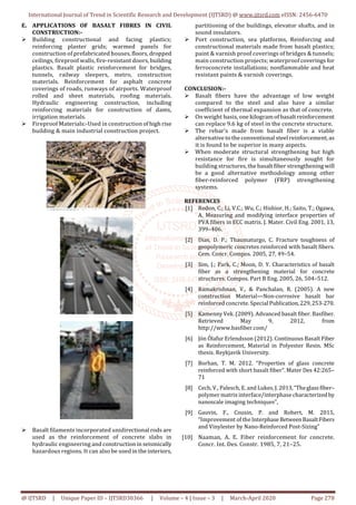 Study of an Innovative Construction Material - “Basalt Fiber” | PDF