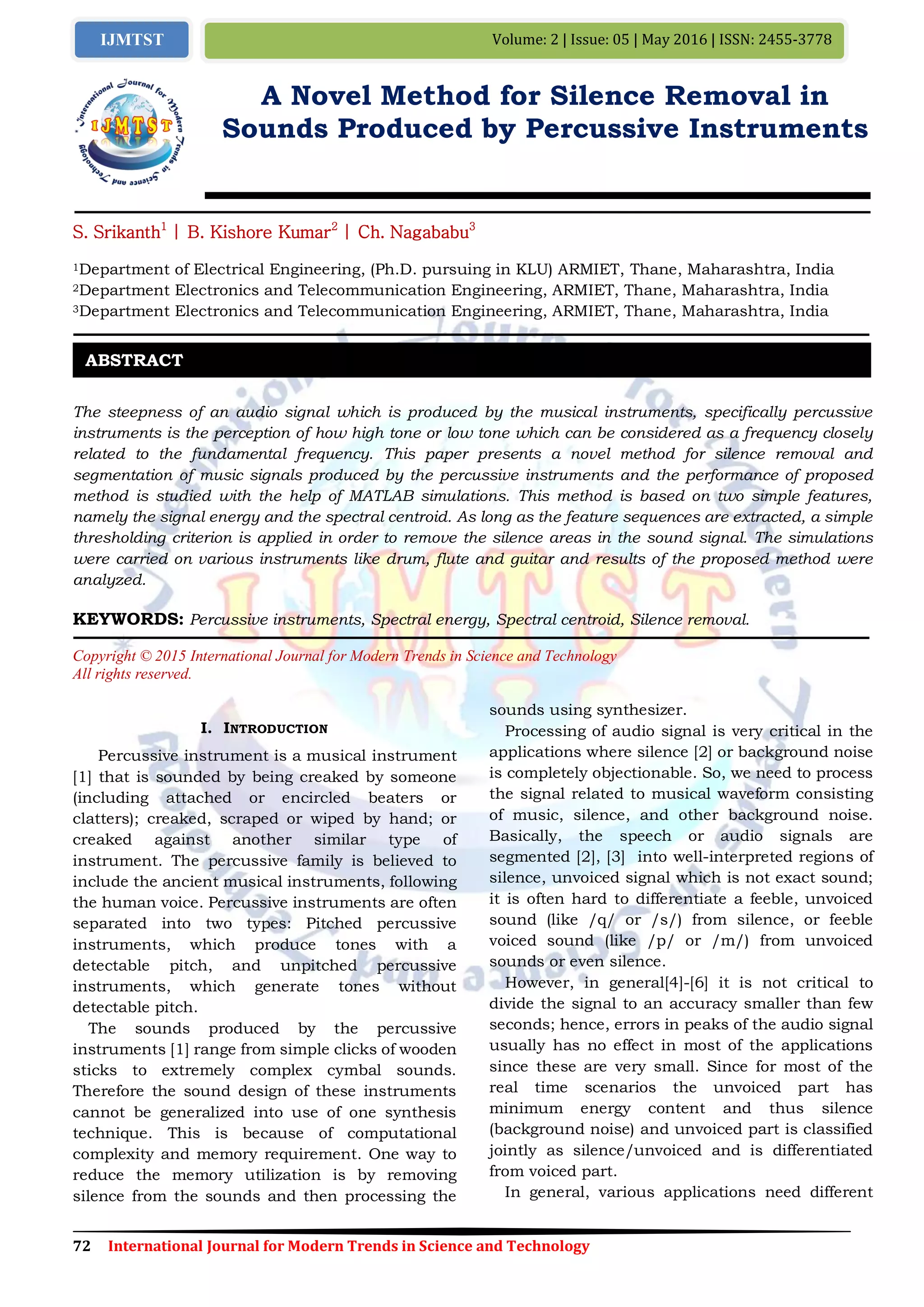 A Novel Method for Silence Removal in Sounds Produced by Percussive ...