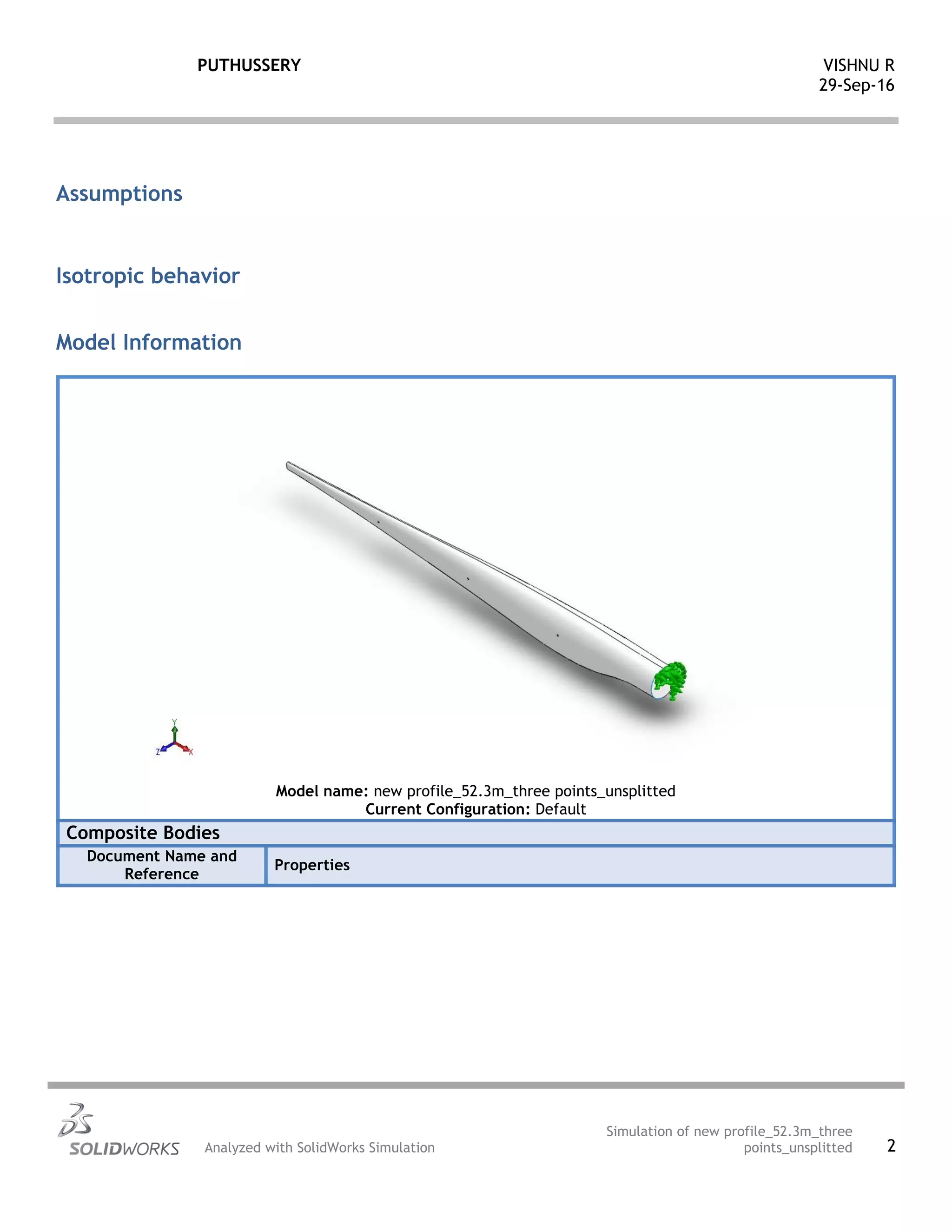 STATIC STRUCTURAL ANALYSIS ON HAWT BLADE | PDF