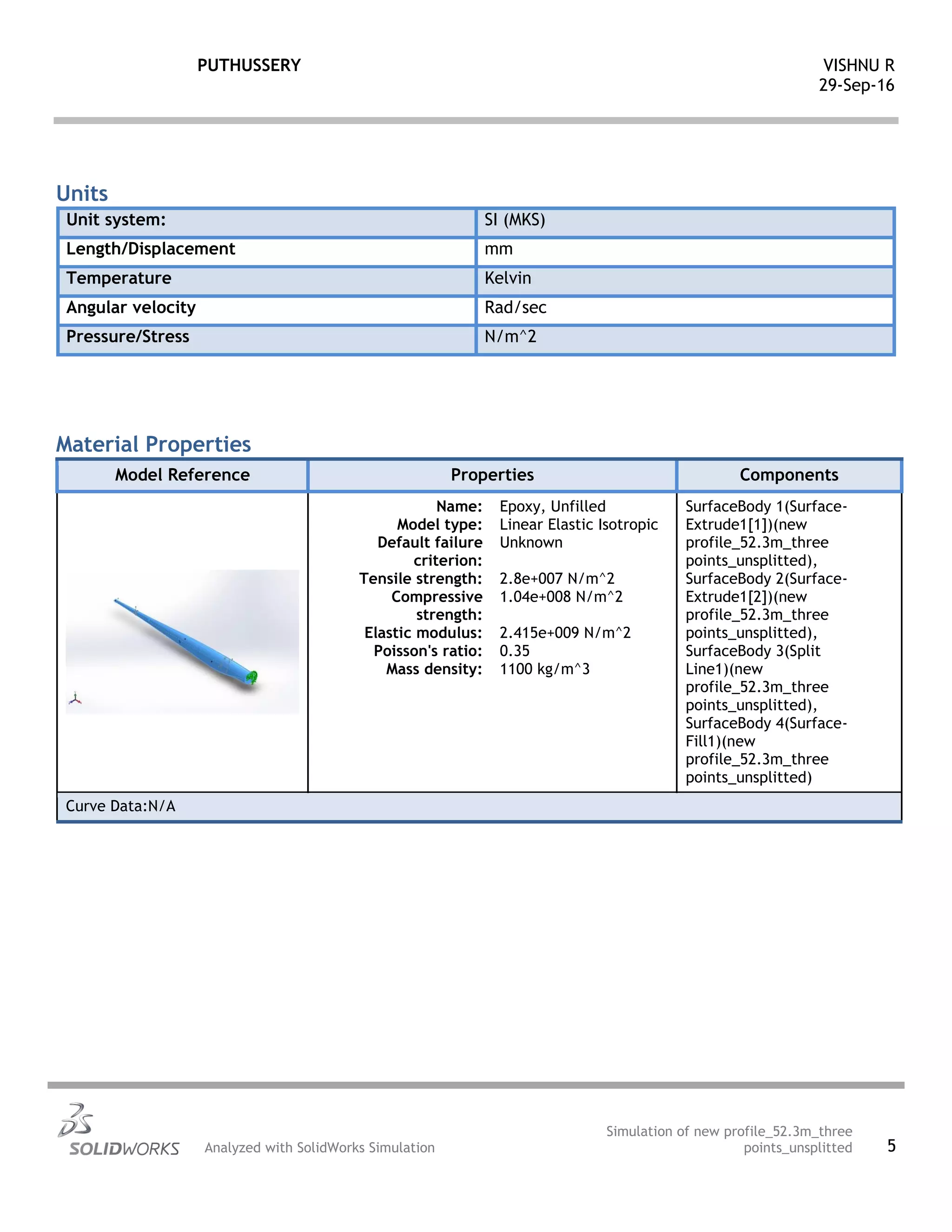 STATIC STRUCTURAL ANALYSIS ON HAWT BLADE | PDF