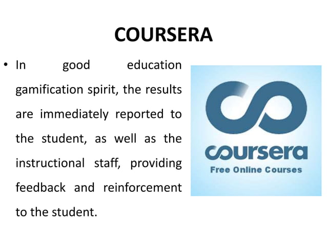 Coursera - Gamification in education - Manu Melwin Joy | PPT