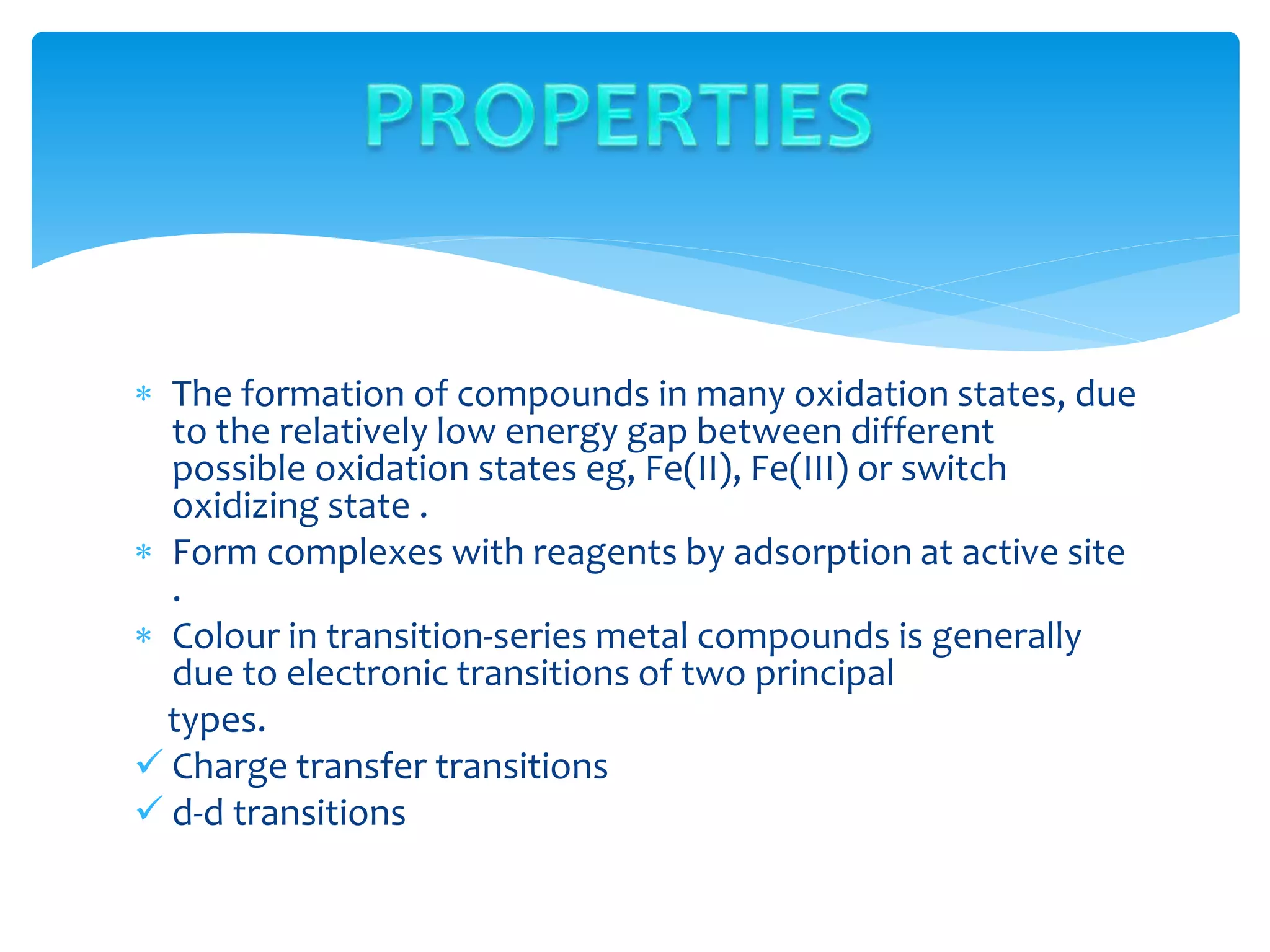 TRANSITION METAL CATALYSIS | PPTX