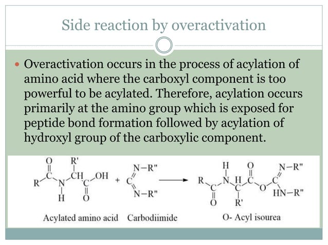 SIDE REACTION IN PEPTIDE SYNTHESIS | PPTX | Chemistry | Science