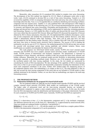 SSA-based hybrid forecasting models and applications | PDF | Free Download