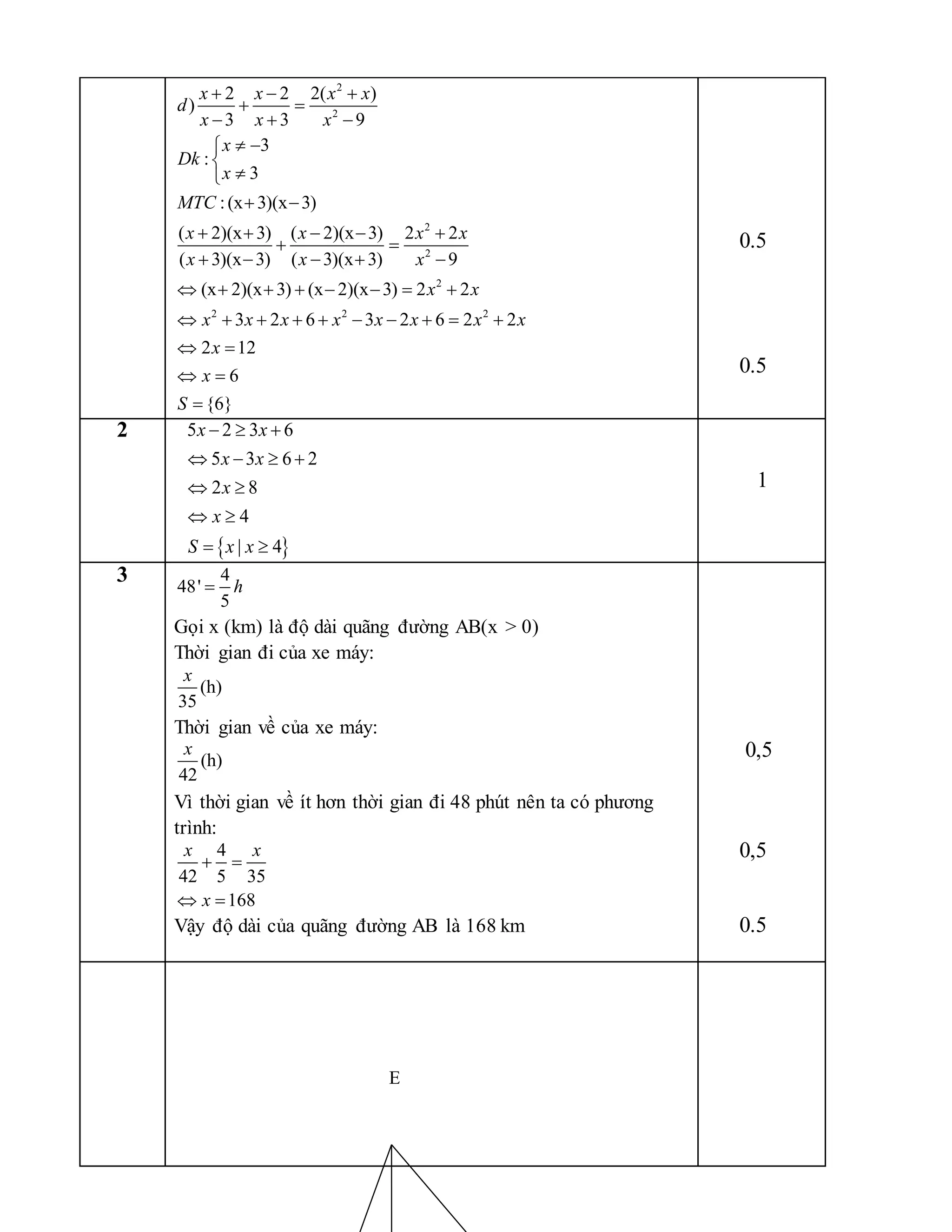 Đề Thi Hk2 Toán 8 - TH - THCS - THPT Nam Việt | PDF