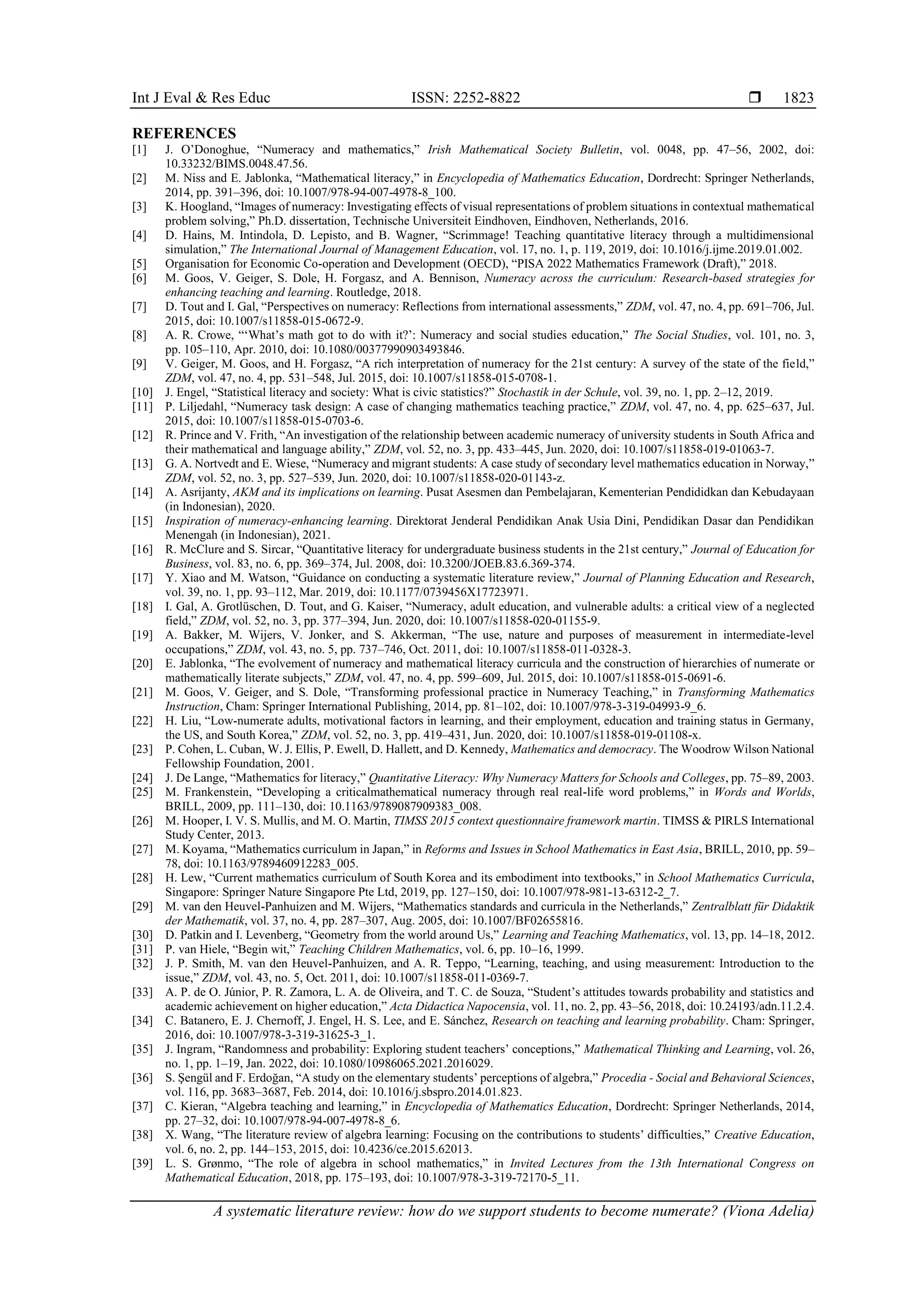 A systematic literature review: how do we support students to become ...