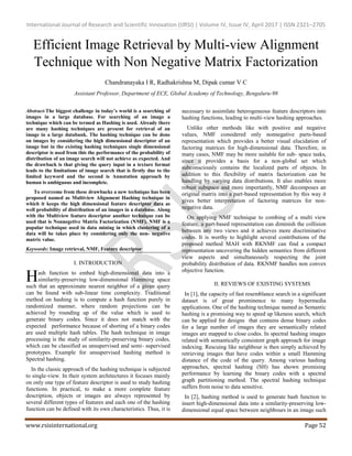 Efficient Image Retrieval by Multi-view Alignment Technique with Non Negative Matrix ...