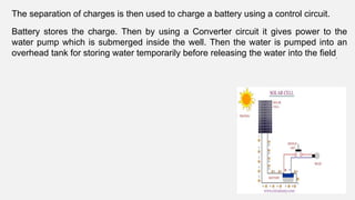 Solar Power Auto Irrigation System | PPTX