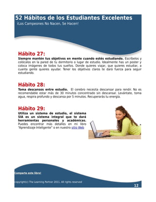 52 habitos-de-los-estudiantes-exitosos | PDF