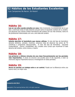 52 habitos-de-los-estudiantes-exitosos | PDF