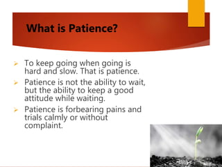Patience | PPTX