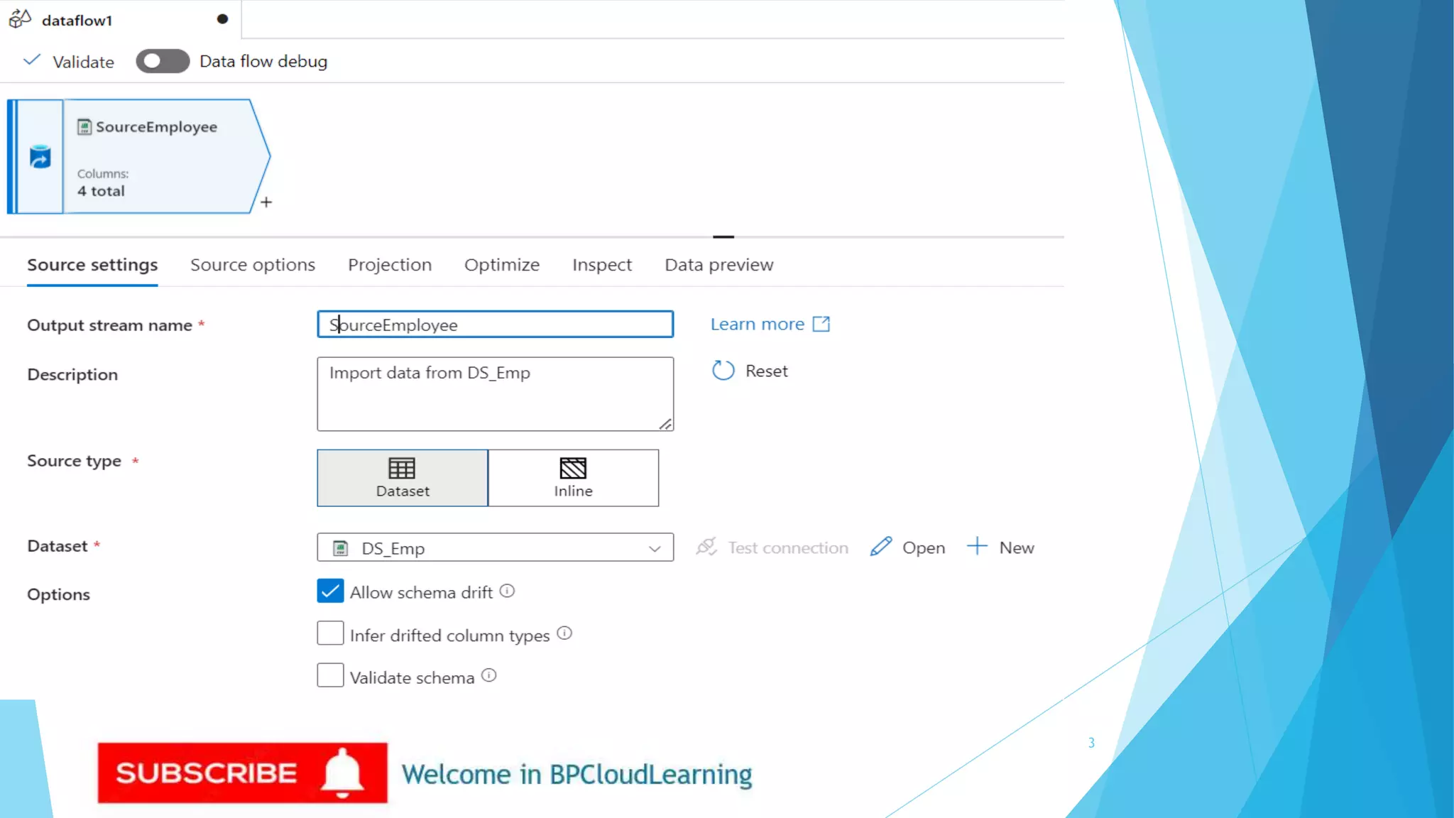 52- Source and Sink Data flow in Azure Data Factory.pptx