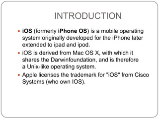 i Operating system | PPTX | Operating Systems | Computer Software and ...