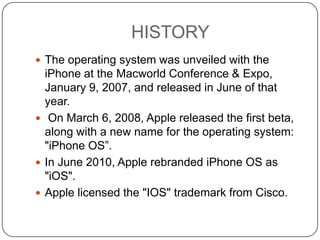 i Operating system | PPTX | Operating Systems | Computer Software and ...