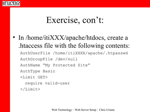 Apache Web Server Setup 4 | PPT Apache Web Server Setup 4 | PPT