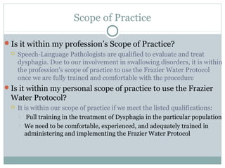 Frazier_Water_Protocol_FINAL REVISION | PPT