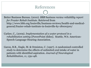 Frazier_Water_Protocol_FINAL REVISION | PPT