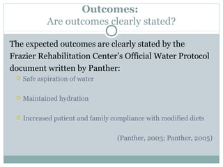 Frazier_Water_Protocol_FINAL REVISION | PPT