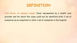 Fever without a focus (Pediatric Mystery) 2 | PPT | Free Download