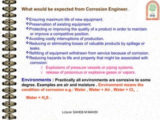 Corrosion Science for material science and technology | PPT