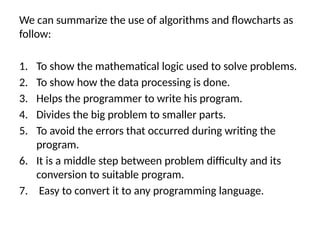 Flow chart and algorithm working progress | PPT