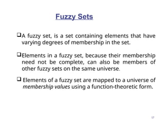 Introduction to Fuzzy set Theory and Fuzzy control | PPT