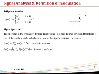 SIGNAL ANALYSIS am MODULATION downlod ppt | PPTX