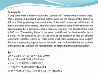 Heat balance in Fusion welding lecture notes | PPTX