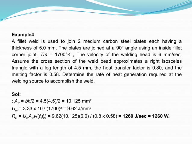 Heat balance in Fusion welding lecture notes | PPTX