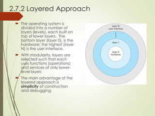 operating system structure part-ii for system calls | PPT