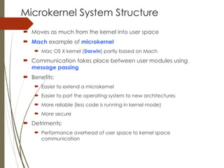 operating system structure part-ii for system calls | PPT