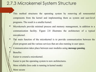 operating system structure part-ii for system calls | PPT