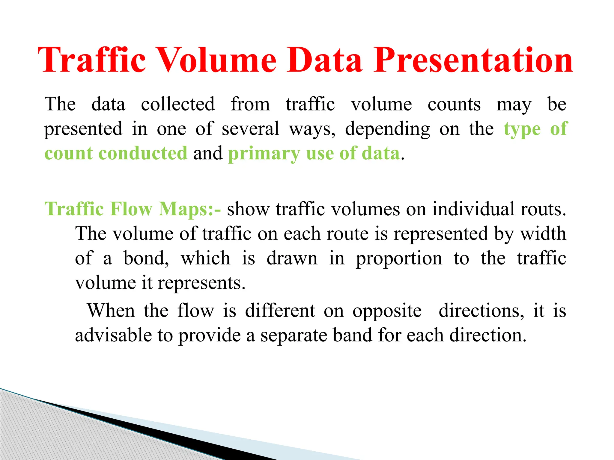 traffic volume data presentation civil engineering.pptx | Auto Type | Automotive