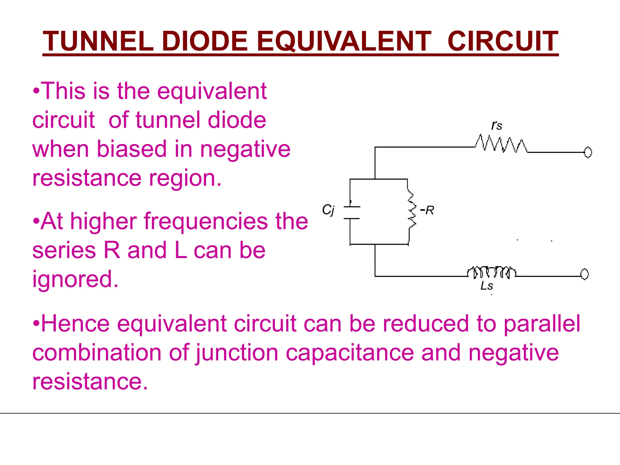 discussion on the specialdiodes--tunnel diode | PPT
