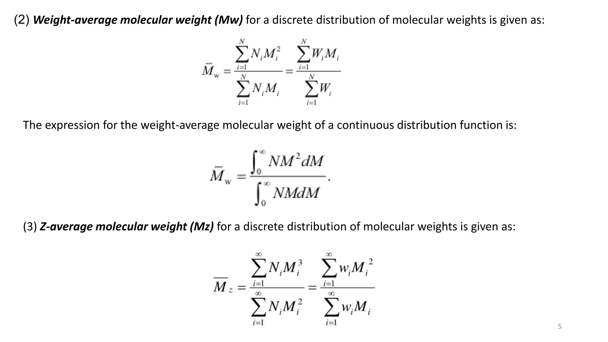 Polymer molecular weight and it's measurement method.pptx