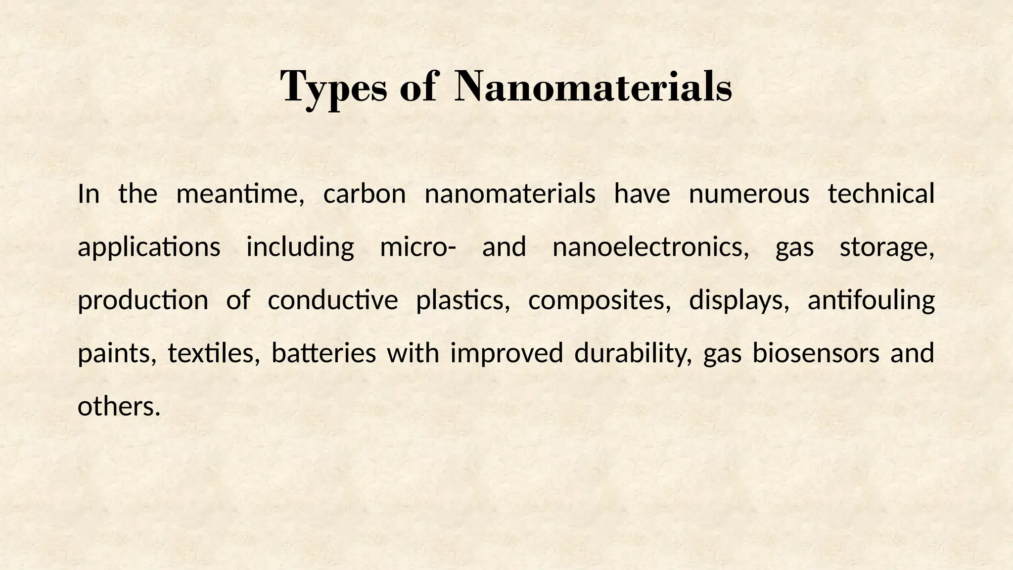 Nanomaterials presentation detailed explained | PPTX