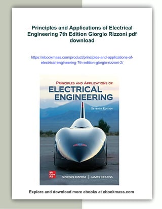 Principles and Applications of Electrical Engineering 7th Edition ...