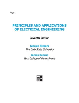 Principles and Applications of Electrical Engineering 7th Edition ...