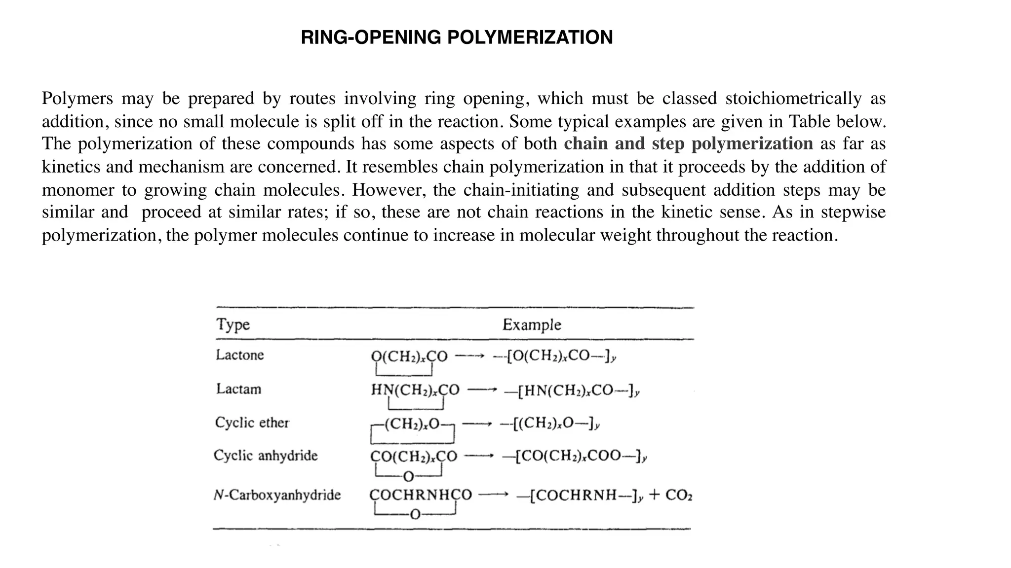Catalytic polymerization and types of polymerization | PDF