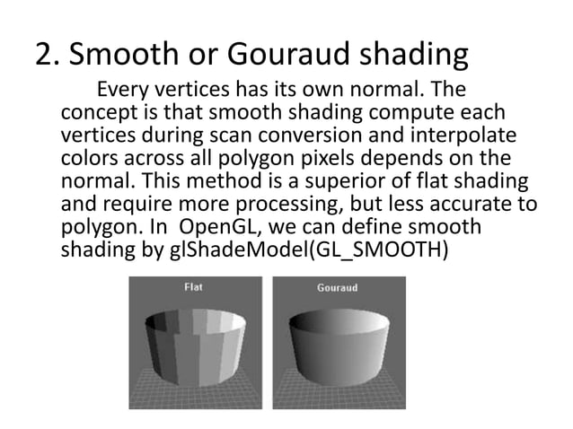 Shading for Computer Topics in Burapha University | PPT