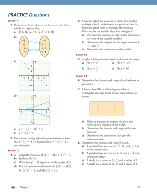 Nelson Functions 11 Student Book Marian Small Chris Kirkpatrick | PDF