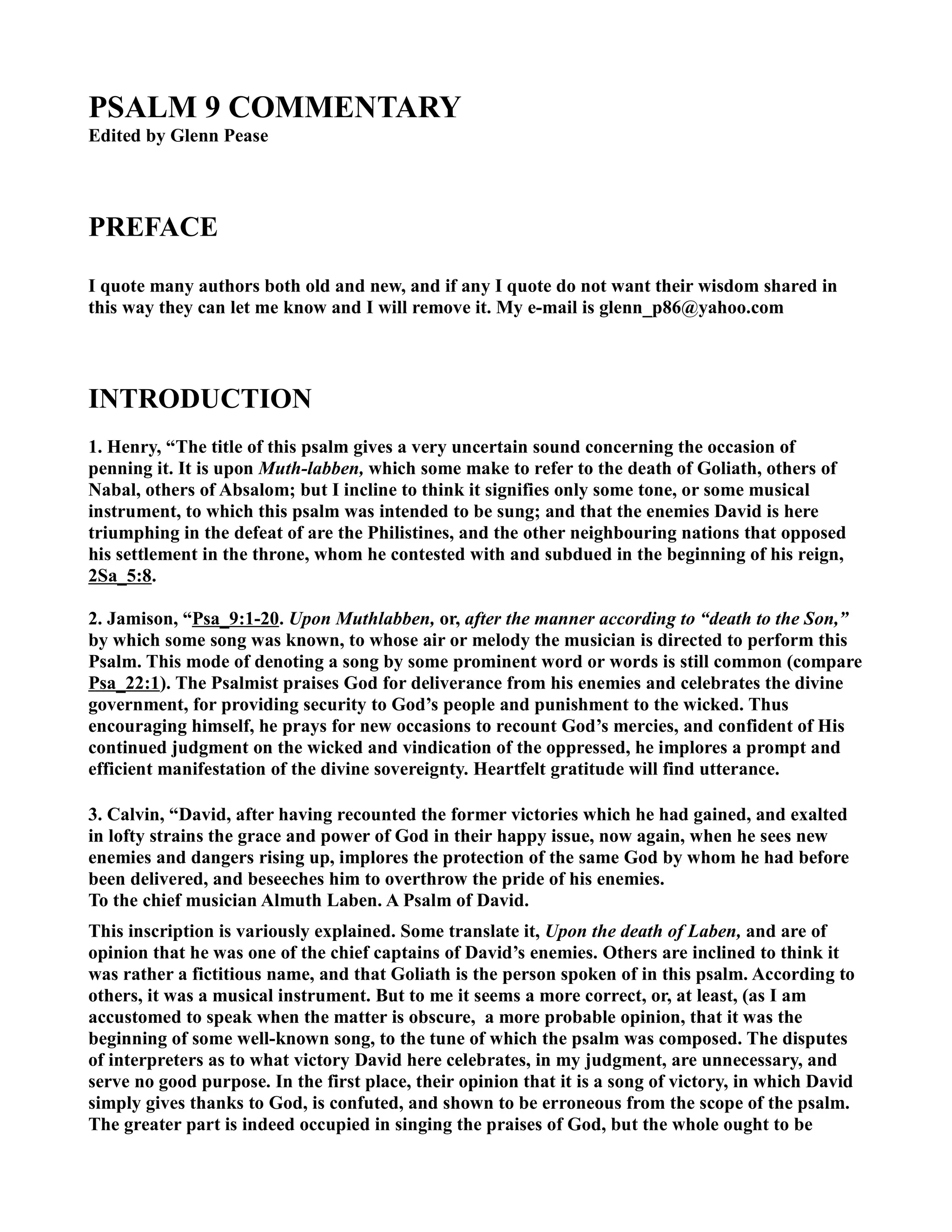 52095539 psalm-9-commentary | PDF